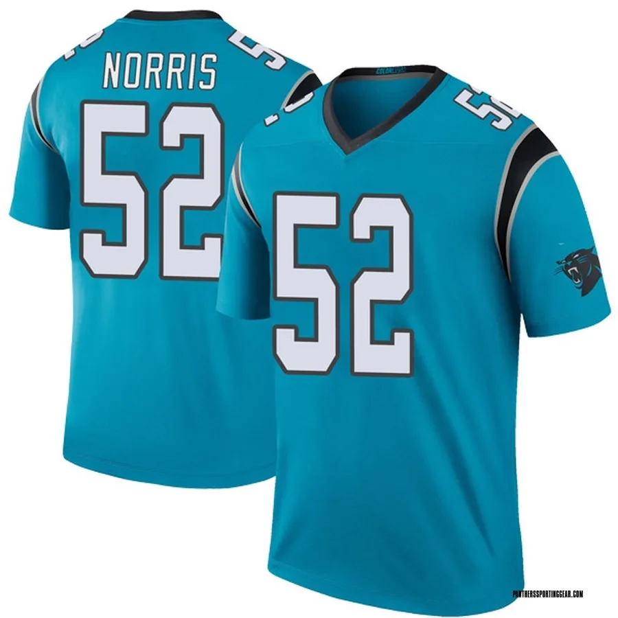 Jared Norris Carolina Panthers Youth Color Rush Legend Nike Jersey - Blue